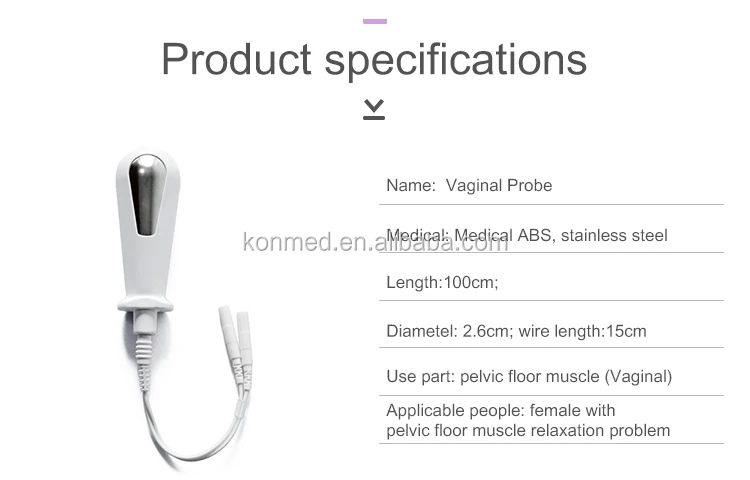 KM-506 Vaginal Probe for Tens Unit - Pelvic Muscle Trainer