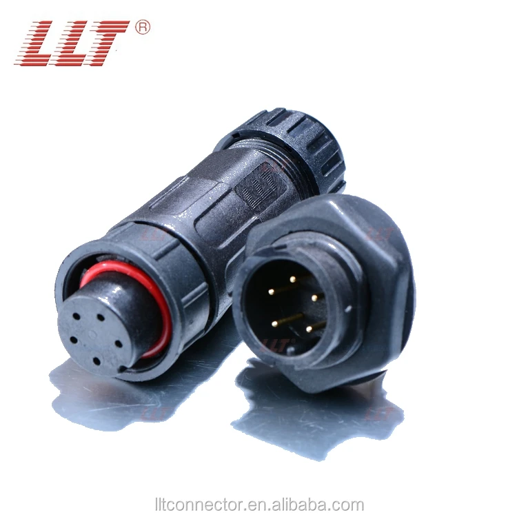 Ip68 LLT M19 5pin Panel Mount Waterproof Electrical Power 2 3 4 5 6 7 8 ...