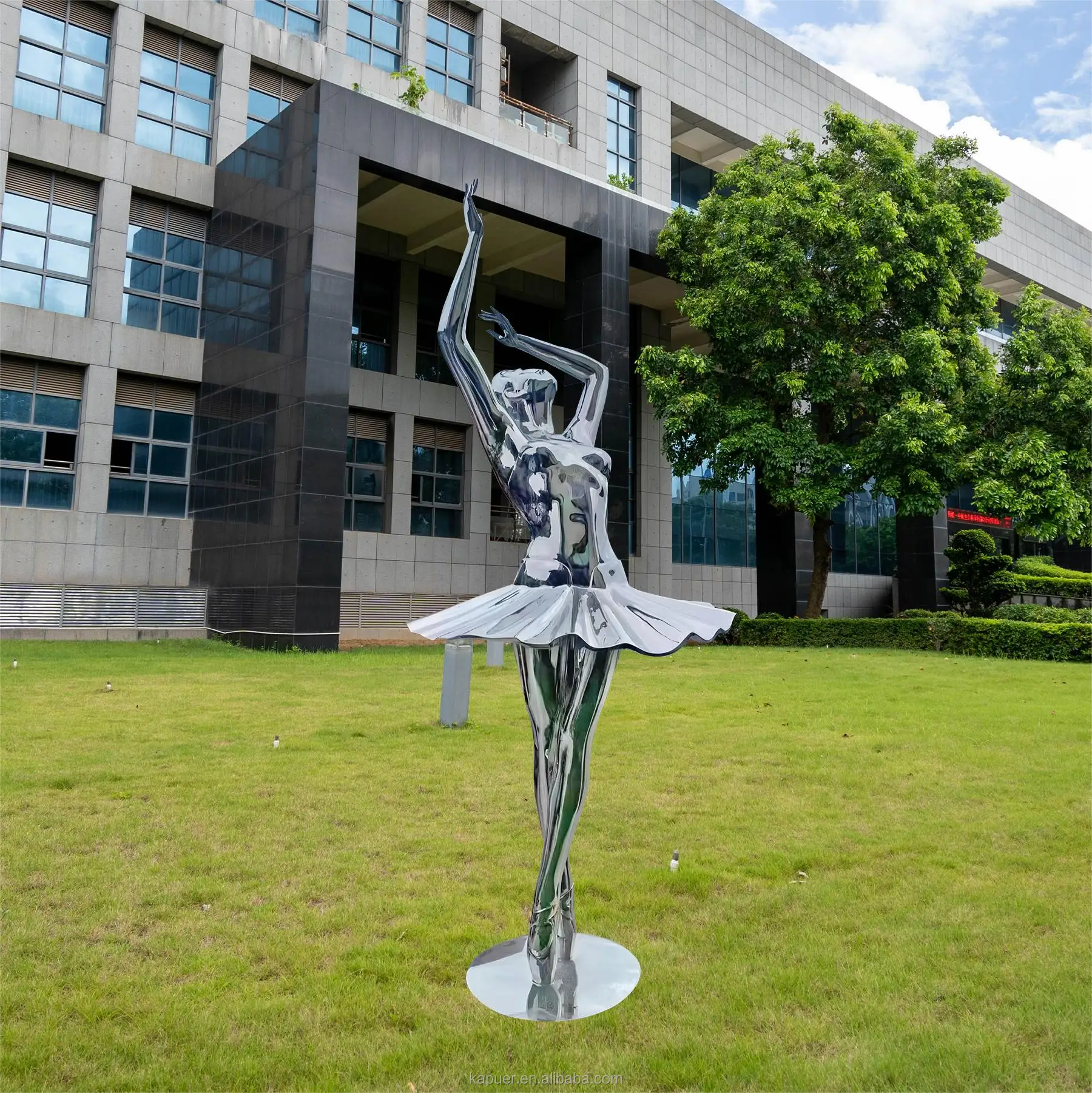 Stainless Steel Outdoor Ballet Dance Girl Sculpture - Buy Bronze ...
