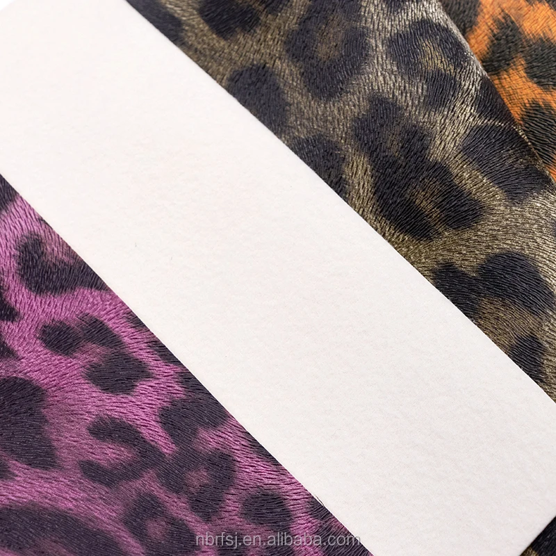 Leopard Skin PVC Leather Fabric for Bags, Shoes, Sofas