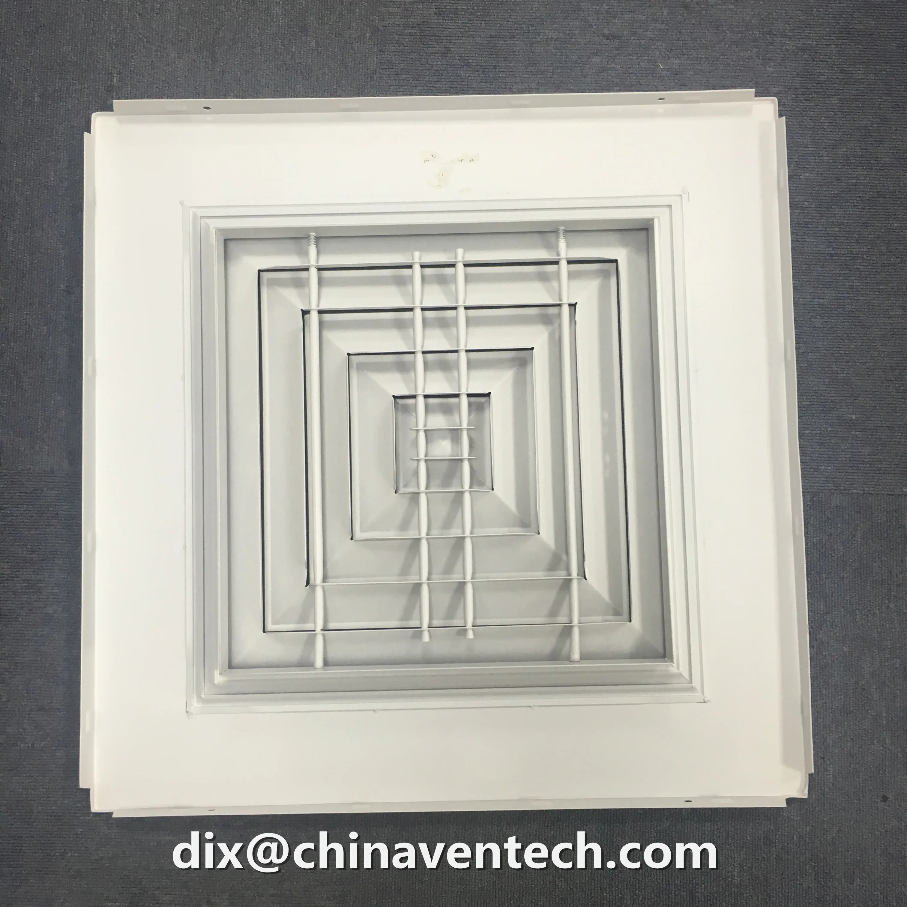 Hvac Aluminum Extract Air Ceiling Replacement 600x600mm 4 Way Square ...