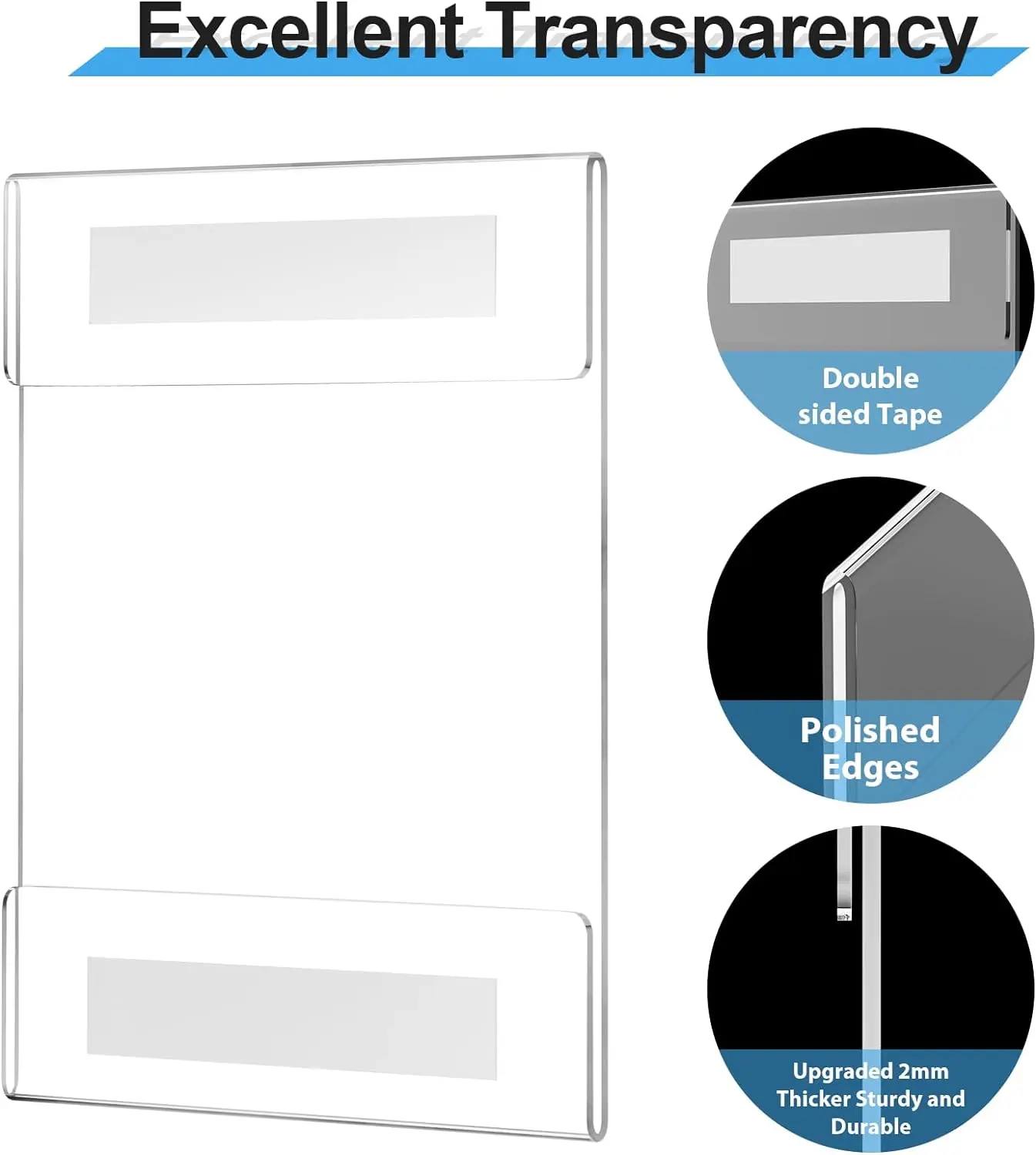Acrylic Sign Holders - Durable, Clear, and Customizable