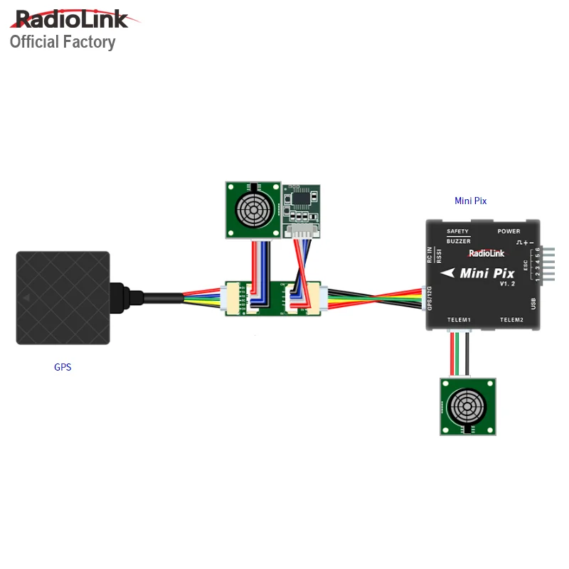 Radiolink-controlador De Vuelo Mini Pixhawk Con Ts100 M8n,Gps Para ...