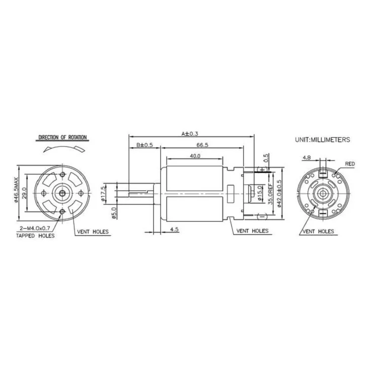 775 Motor Round Shaft Dc Motor 12v 12000 Rpm Ball Bearing High Speed ...