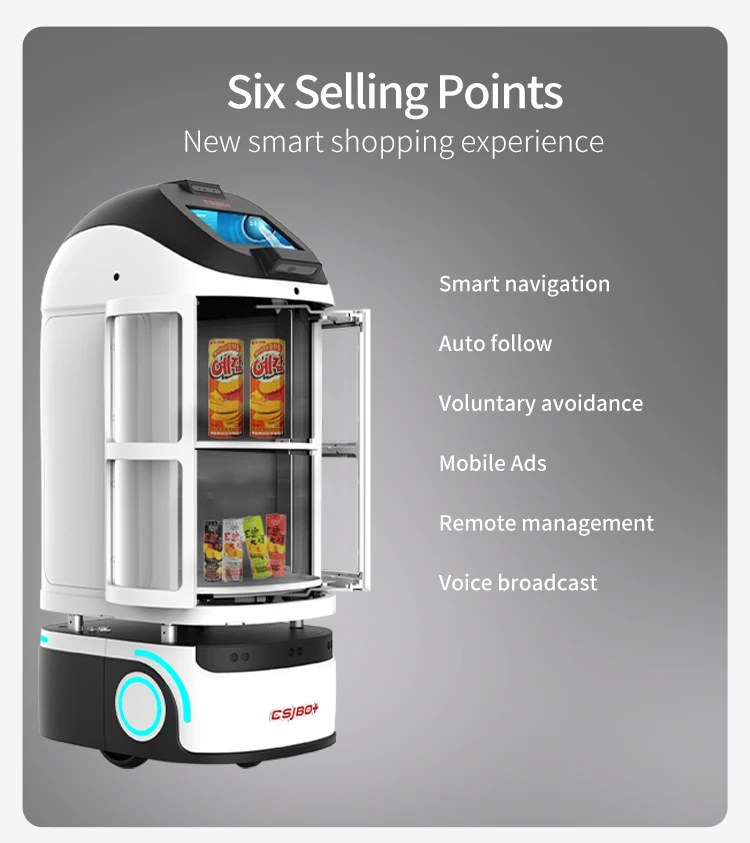 Csjbot Humanoid Ai Delivery Service Commercial Robot Waiter In Hotel ...