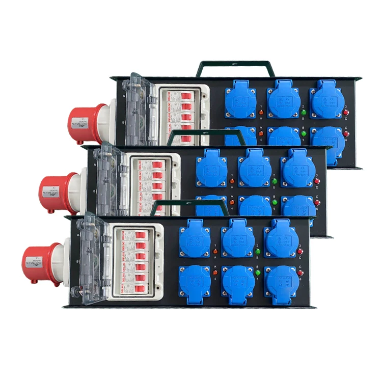 J&H JHDB3-3206C Power Distro Box - 32A Input, 6pcs 16A Socket Output