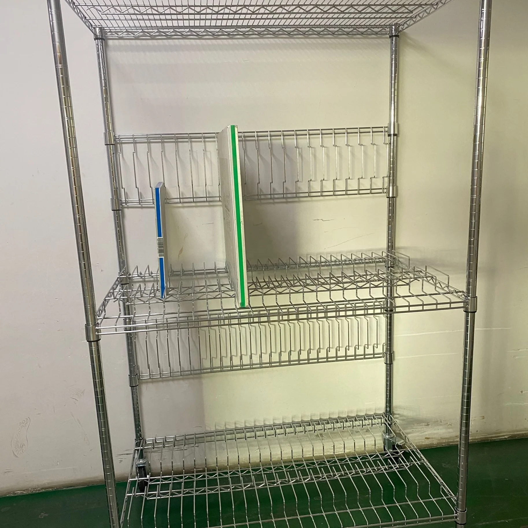 Stencil Rack Cart - Efficient SMT Stencil Storage Solution