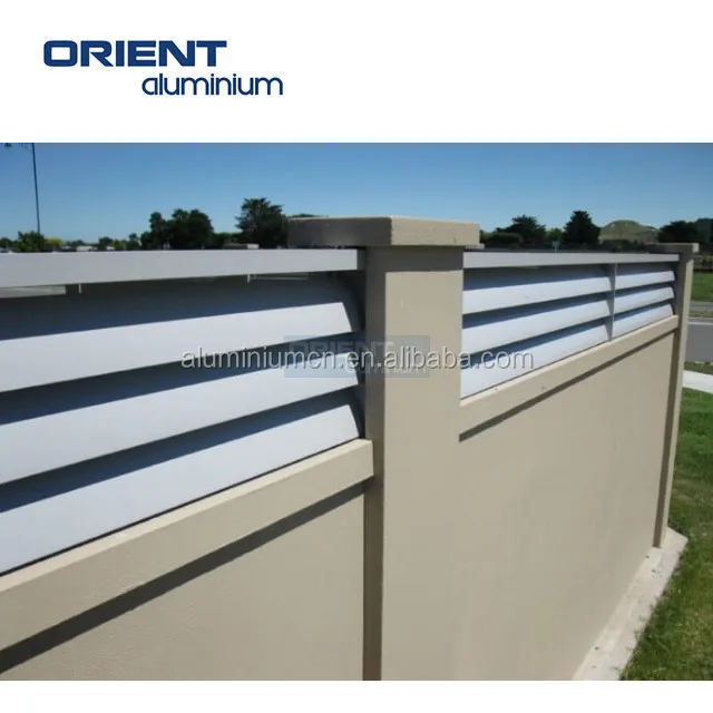 Aluminium Louver Fence Panels - Privacy & Durability