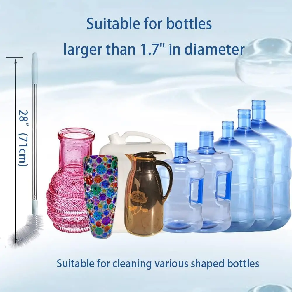 5 Gallon Bottle Brush Large Container Long Handle Purified Water Bucket ...