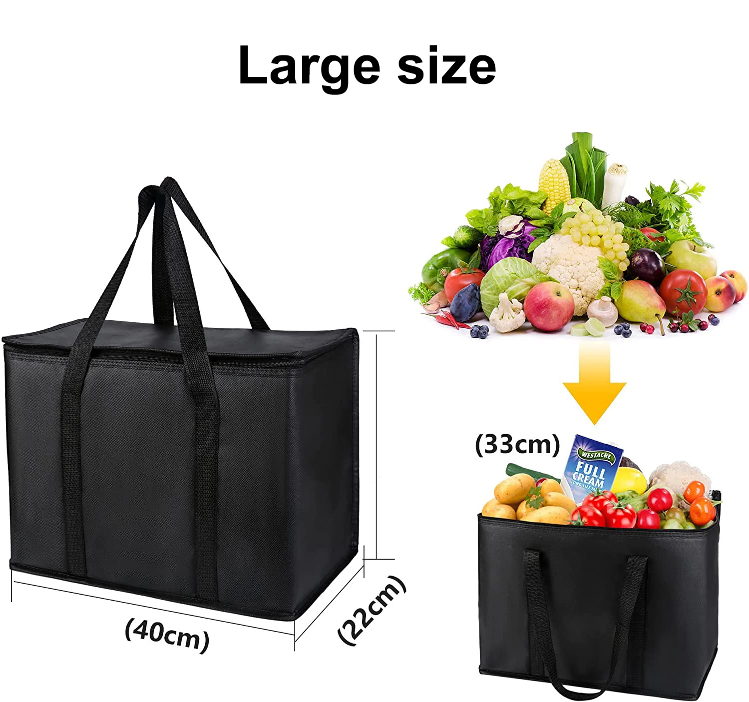 Custom Insulated Cooler Bag - Perfect for Food & Reusable