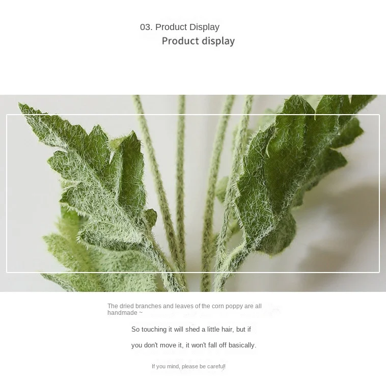 Handmade Modern Luxury Poppy Flower Bouquet Realistic Artificial ...