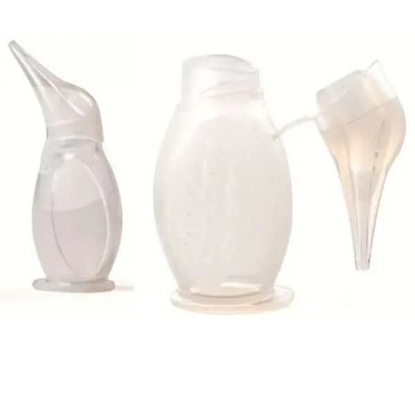 Portable Baby Nose Vacuum Suction Mucus Silicone Penguin Sucker Nasal ...
