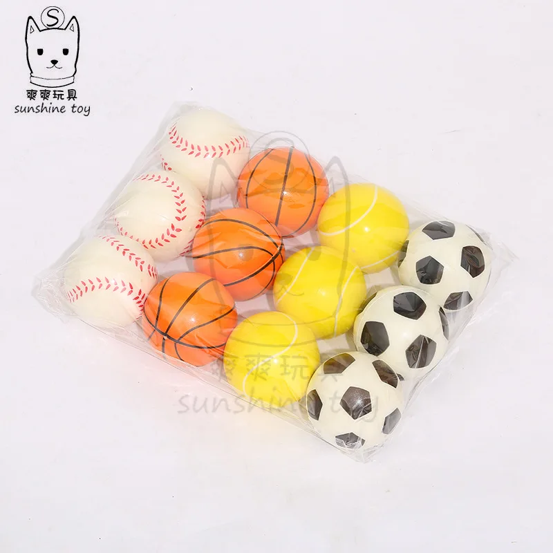 Decompression 63mm Football Basketball Foam Sponge PU Ball Children's ...