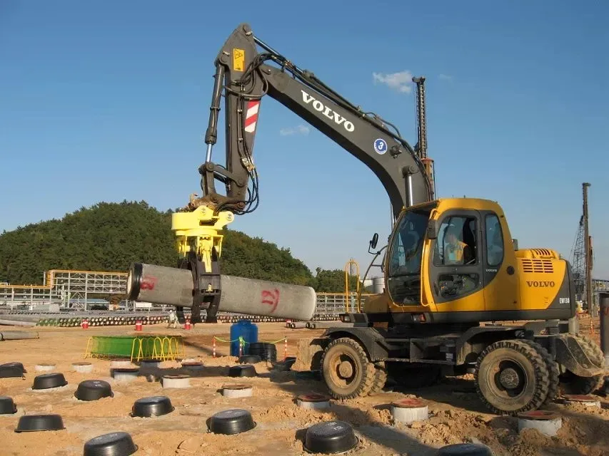 Log Grapple And Hydraulic Grapple Rotator With Wood Grab Excavator ...