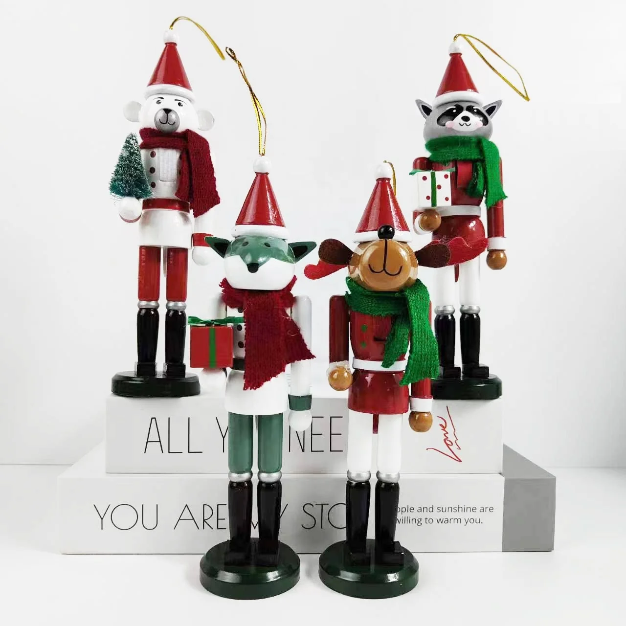 20cm Wood Animal Nutcracker Christmas Nutcracker Soldier - Buy Animal ...
