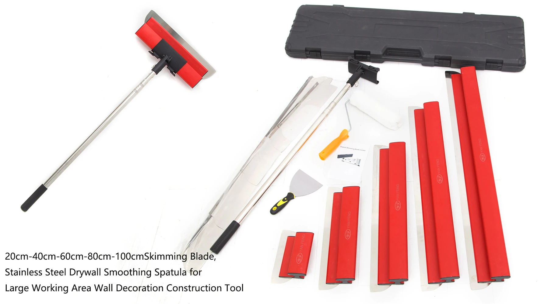 5 Sizes Of Large Pvc Putty Scraper Sets - Buy Drywall Skimming Blade ...