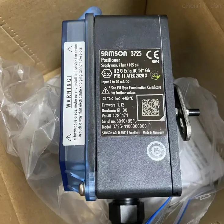 SAMSON 3725 Series Electropneumatic Positioner for Control Valves
