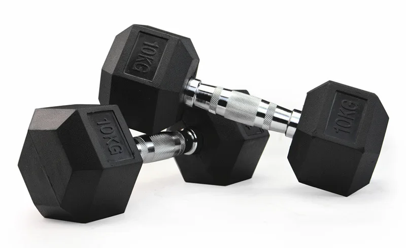 Altere Musculation Hexagonal Fixed Cast Iron Anti-Slip Dumbells for Men ...