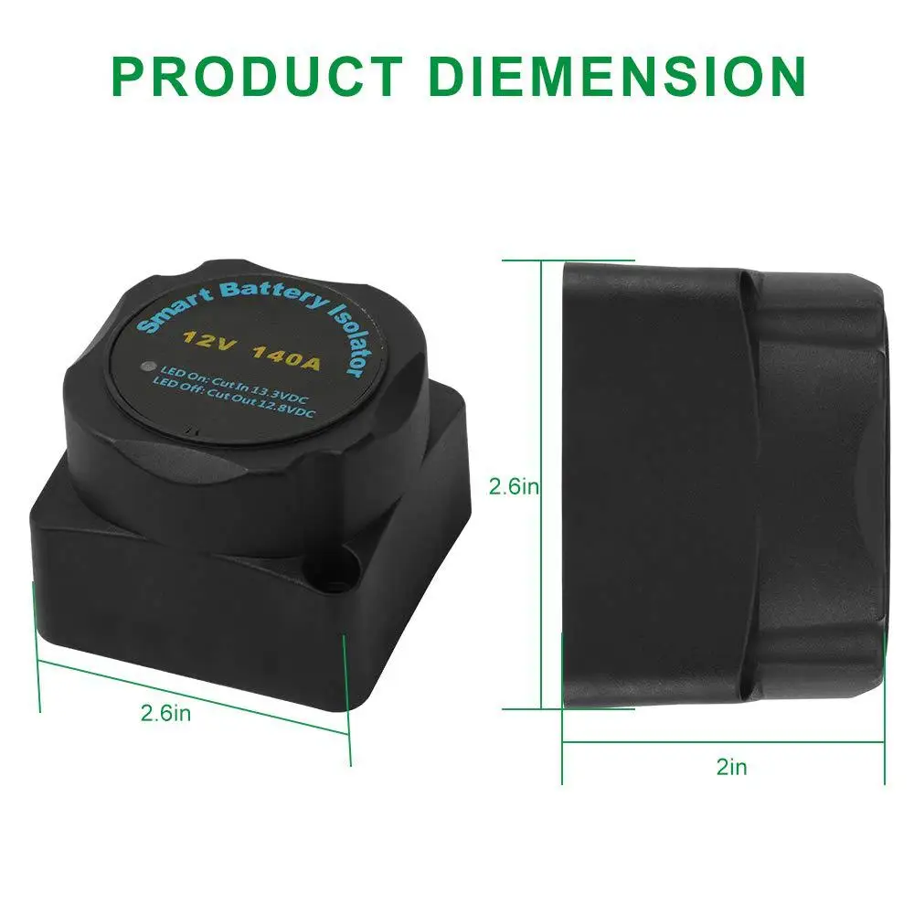 Universal Dual Battery Disconnect Kit for Cars, Trucks, SUVs, Travel ...