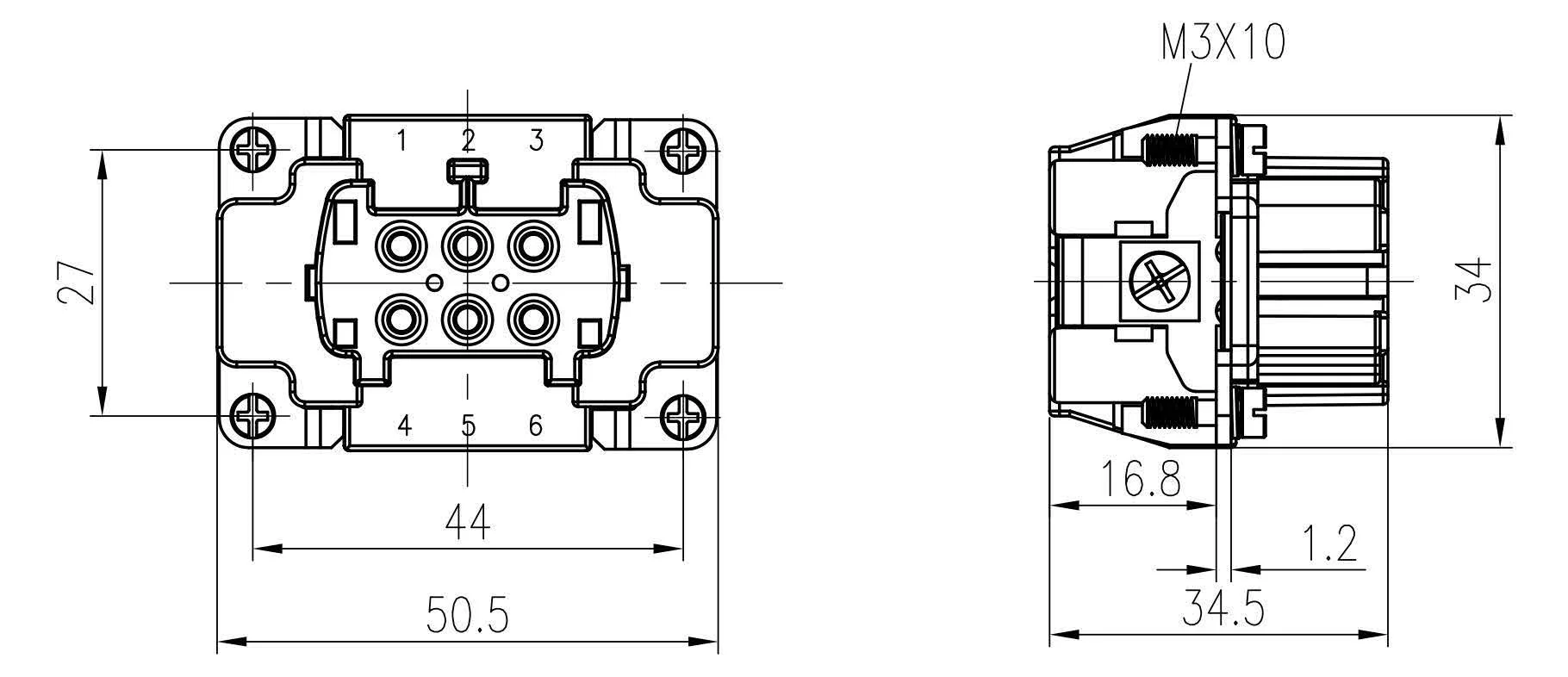 Heavy Duty Connector 16 Pin Insert Male Female Socket for Hot Runner ...