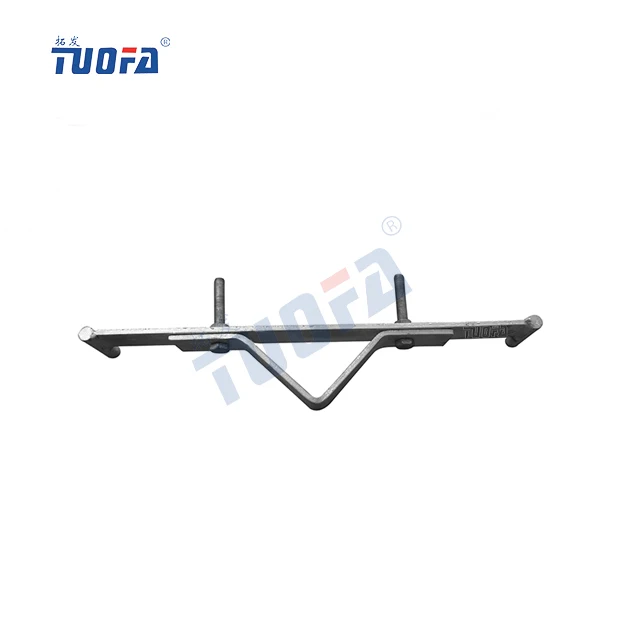 Galvanized Steel V Brace Cross Arm For Overhead Line Hardware ...