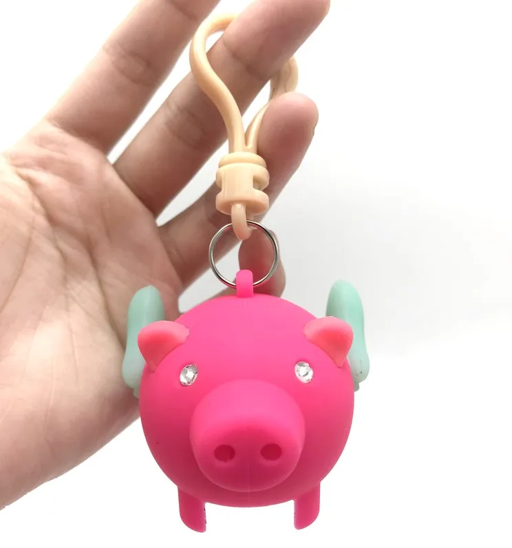 Custom Cute Pig 2d 3d Rubber Key Ring Pvc Keychain - Buy Custom 2d 3d ...