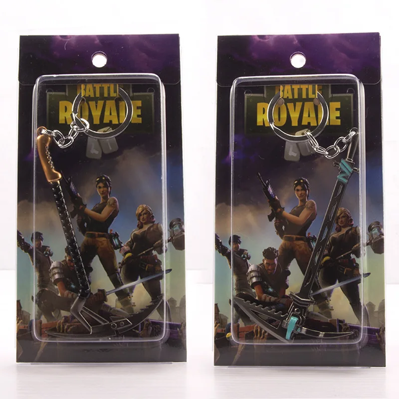 Fortnite Game Pickaxe Hoe Gun Alloy Key Chain Bag Accessories Pendant ...