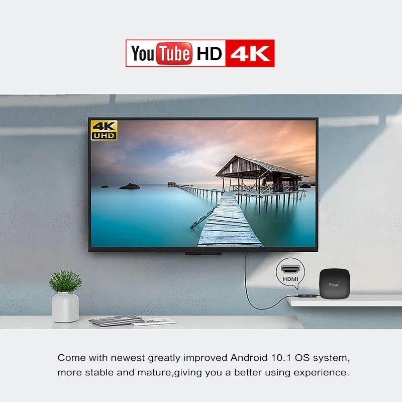M100 Android 4K Resolution Quad Core Processor Set-Top Box Advertising ...