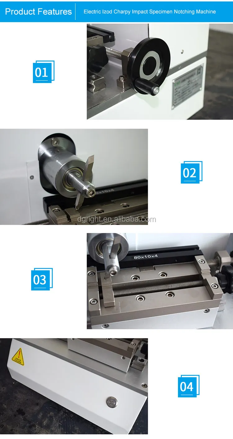 Izod Charpy Notch Broach Broaching Machine For Plastic Impact Test ...