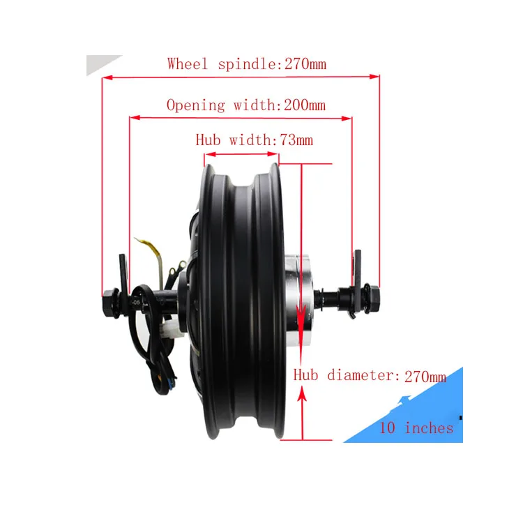 10 Inch Hub Motor 48v 1200w Hub Motor High Power Electric Motorcycle ...