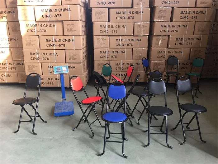 Metal Folding Chair Muslim Chair For Prayers Round Soft Seat Made In ...