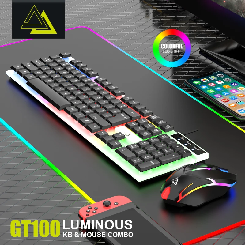 GT100 Keyboard and Mouse Combo - Stylish Gaming Essentials