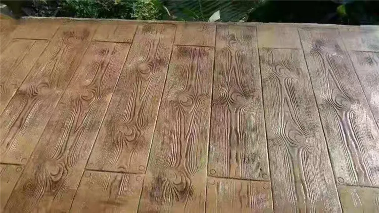 Wood Plank Pattern Stamped Concrete - Durable & Stylish