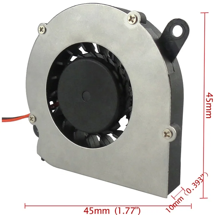 Silent Plastic Mini Cpu Cooler 5000rpm 4510 45x45x10mm Dc 5v 12v 24volt ...