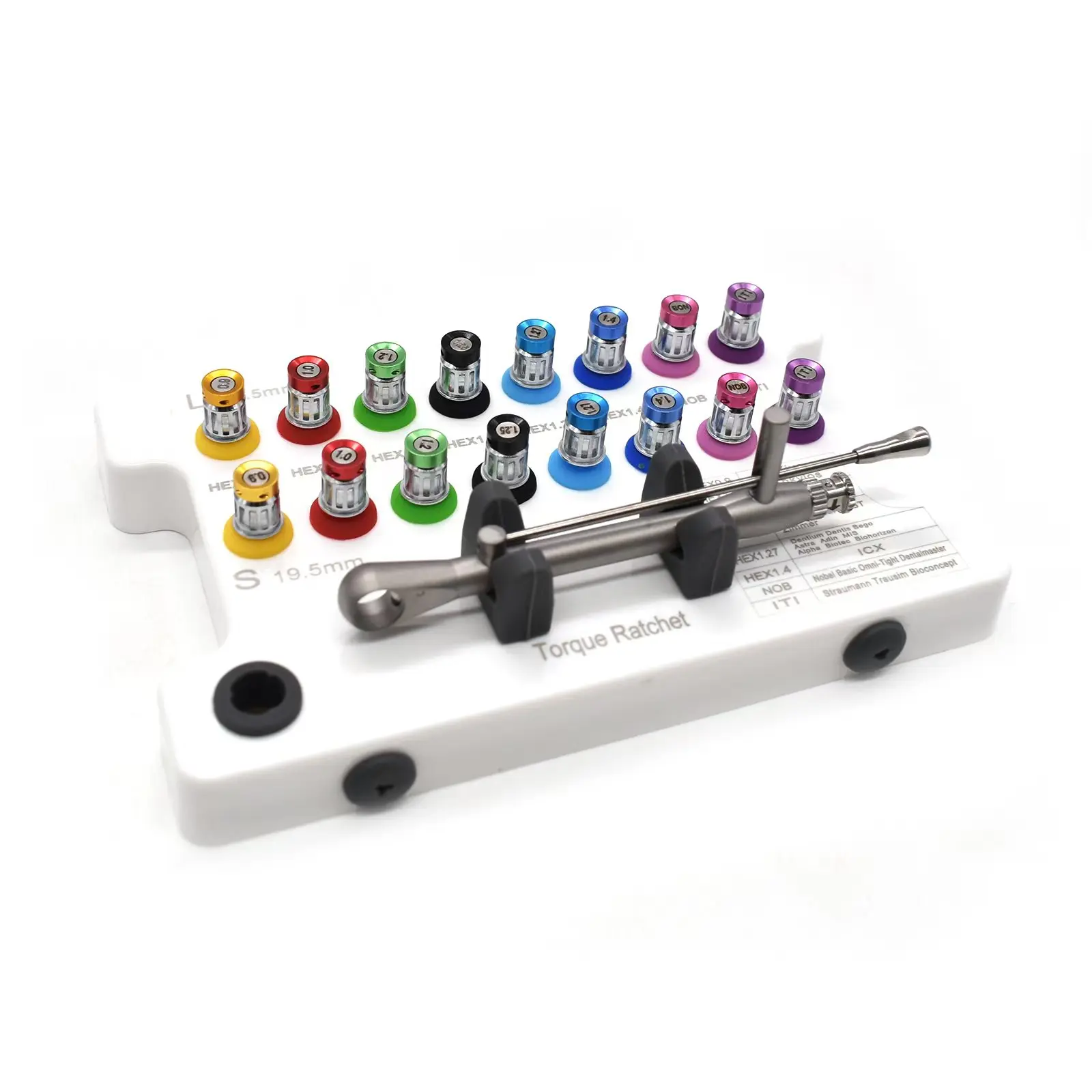 Dental Implants Fixture Universal Torque Wrench Prosthetic Kit Screw ...