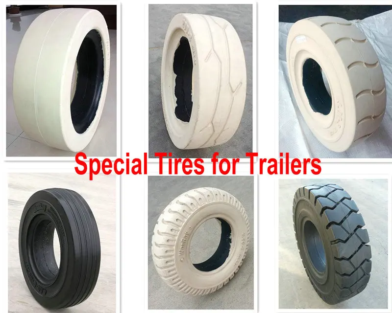 Solid Tire 400x8 for Airport Luggage Trailers - Wholesale