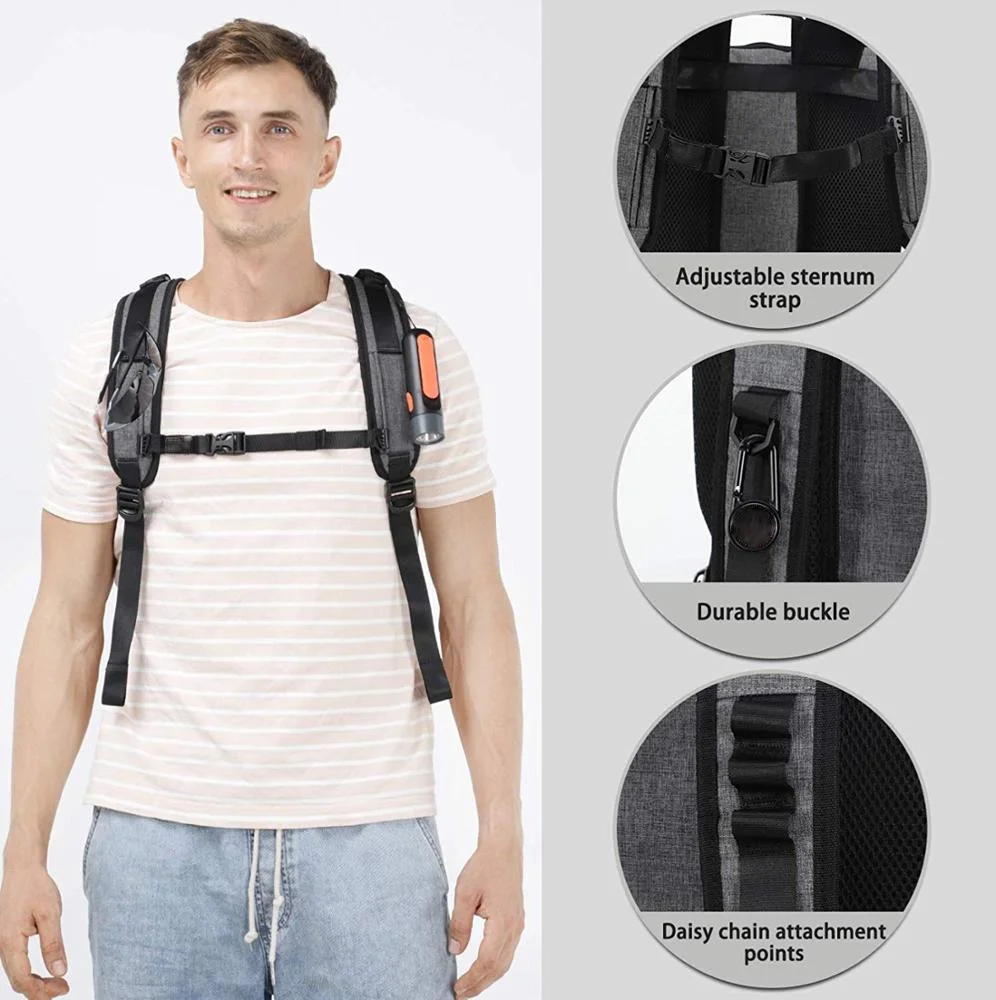 Double Decker Insulated Backpack Cooler with Laptop Compartment