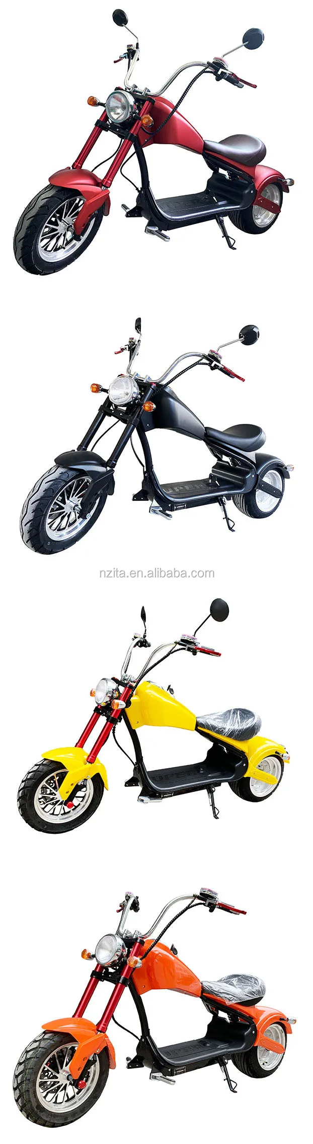 1000W 60v Two Big Wheels - off Road Fat Tire Electric Motorcycle