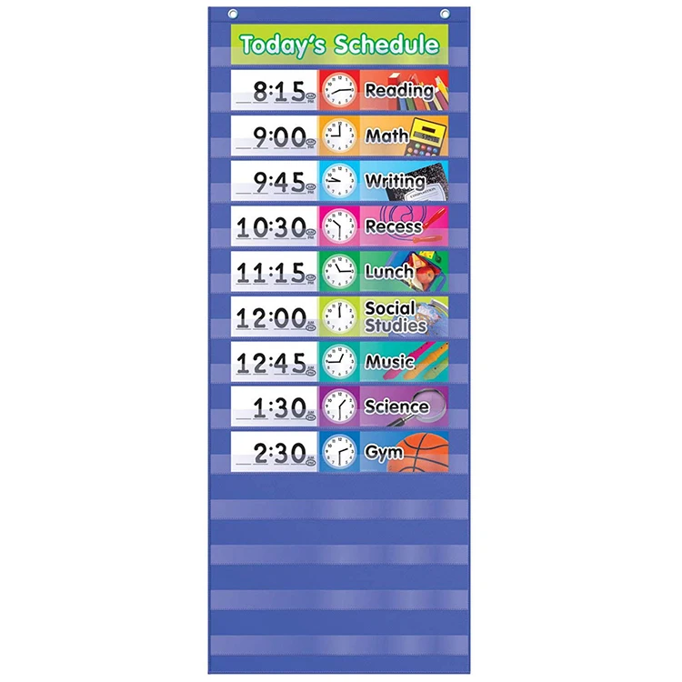 Learning Resources Calendar Weather Pocket Chart for Classroom Organization