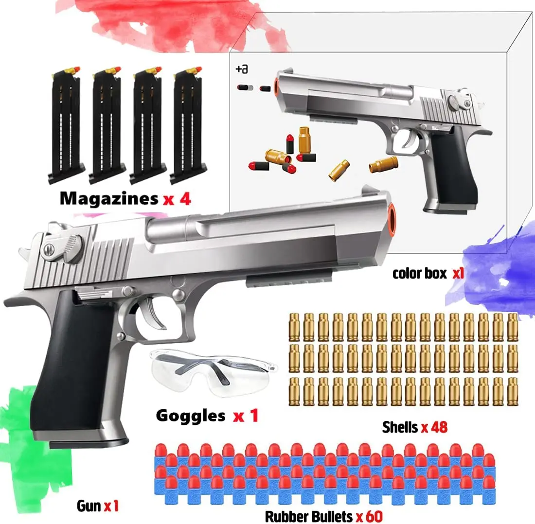 Transformation M416 Throw Shell Folding Simulation Soft Bullet Submachine Gun Boys Children's ...