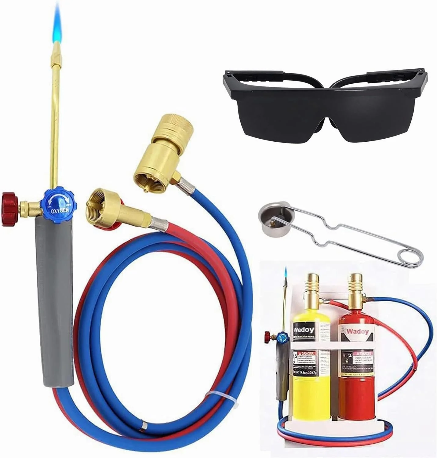 UPPERWELD Oxygen & Acetylene Cutting Torch Kit - Professional Welding Tools