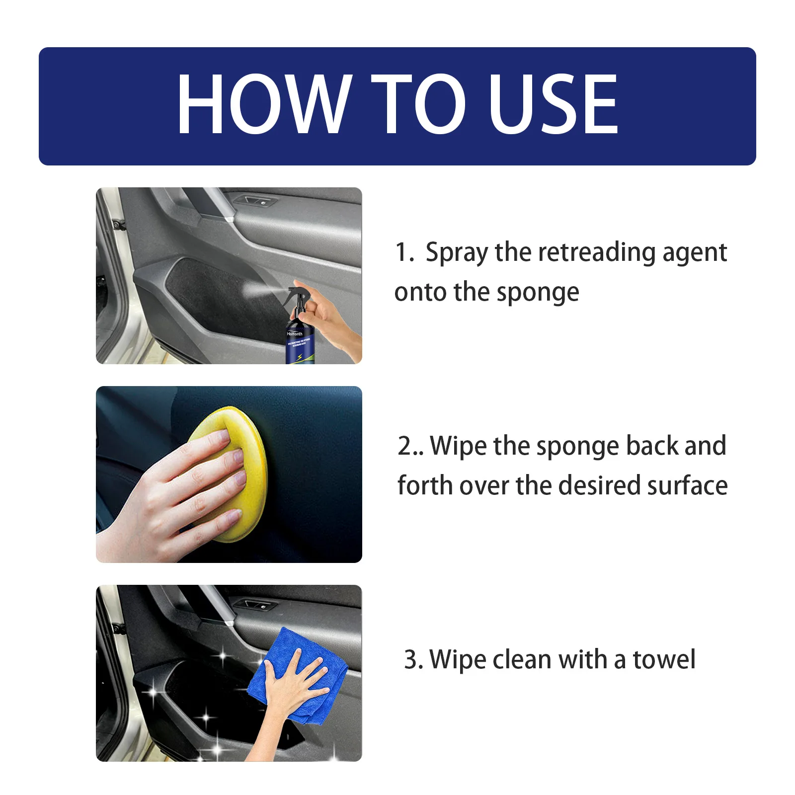 100ml Car Plastic Refurbishment Agent Car Interior Maintenance Refresh ...