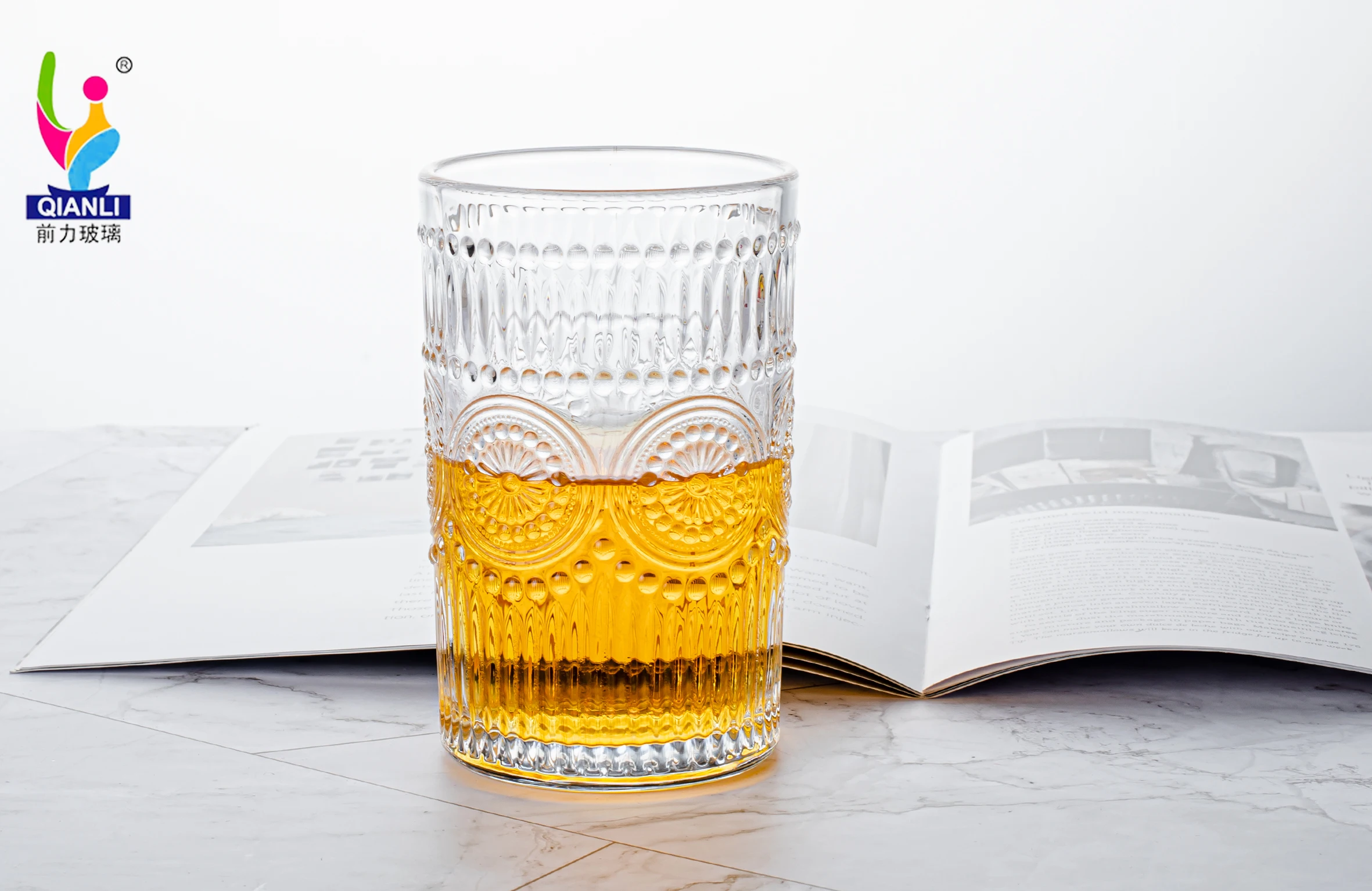 Transparent Round Water Glass Tumbler For Drinking Engraved Glassware ...