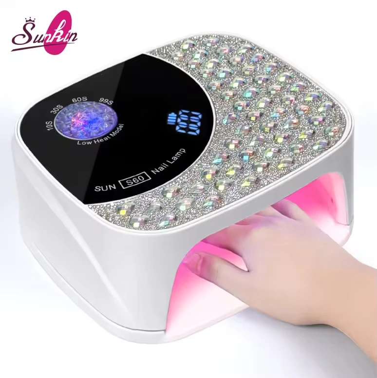 SUNKIN Newest SUN S60 Wireless Rechargeable UV Lamp 108w Cordless Fast ...