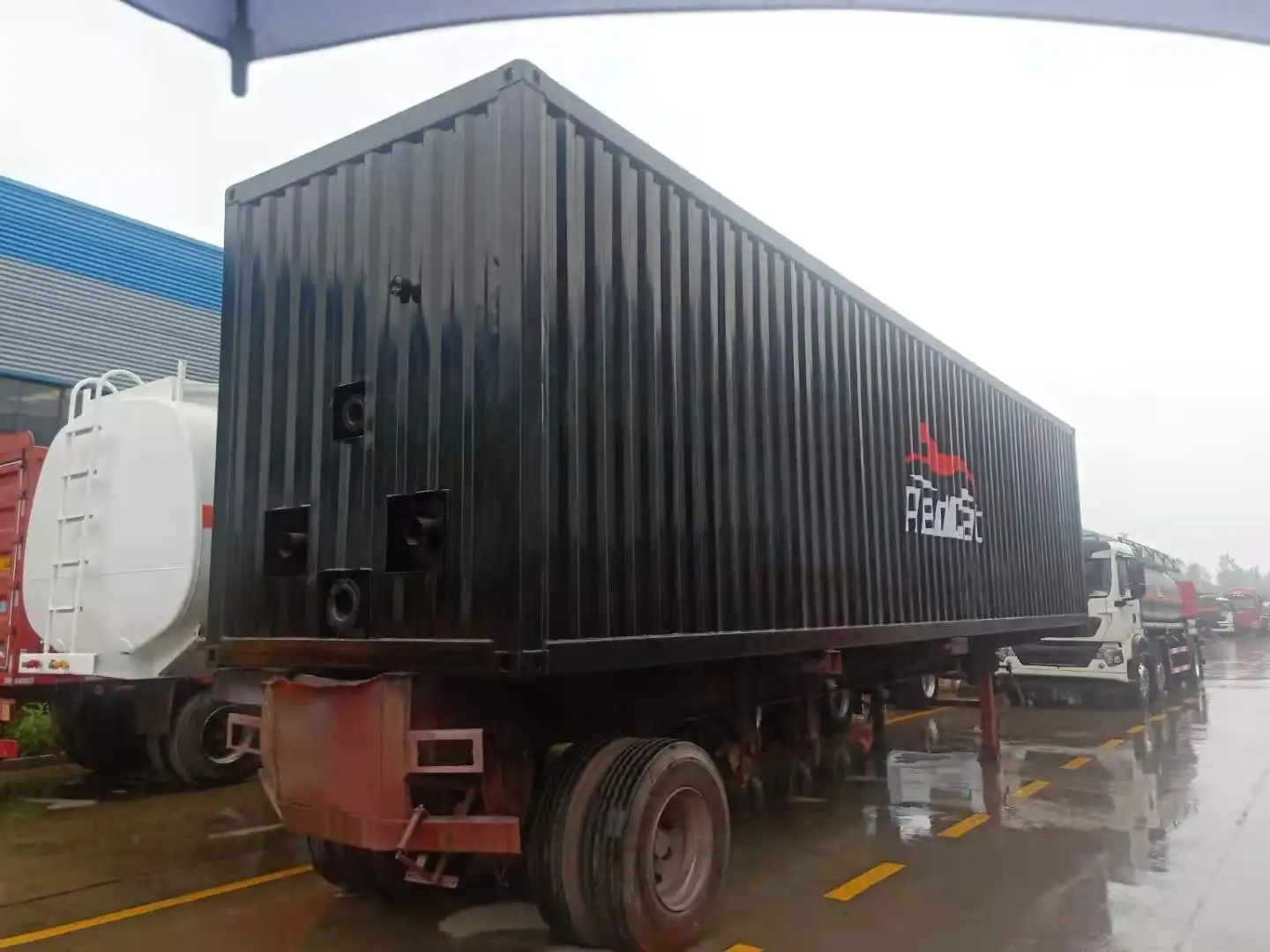 40ft Liquid Tank Container With Insulation System Used To Hold Asphalt ...