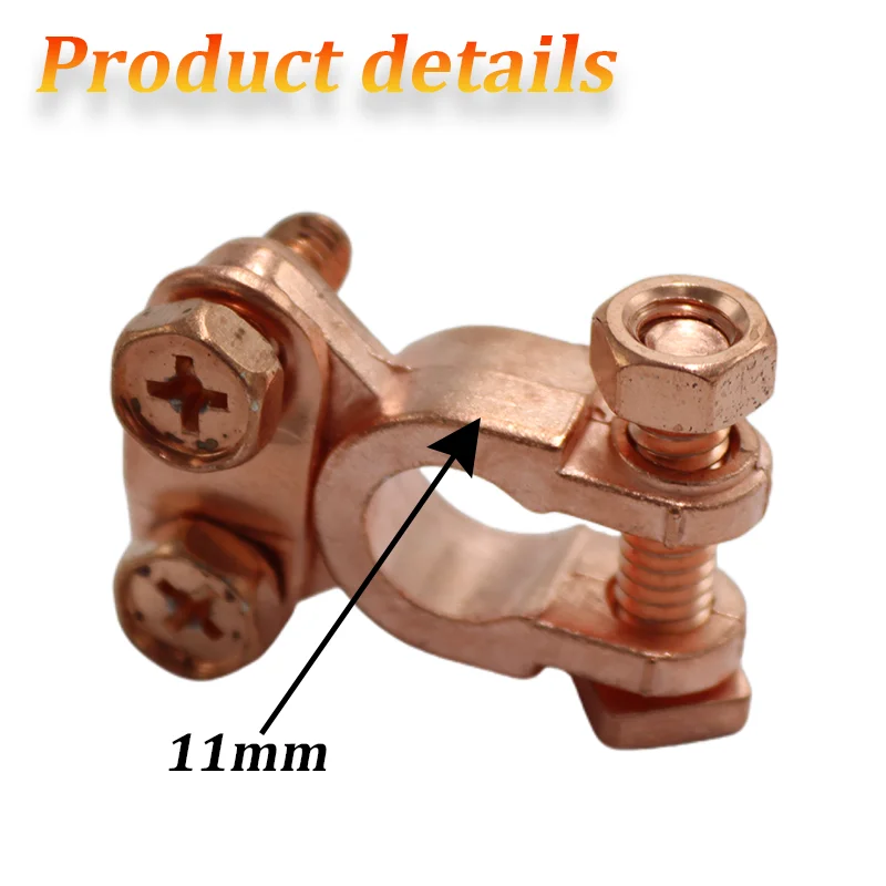 Screw Terminal Battery Connector Positive & Negative Clip Battery ...
