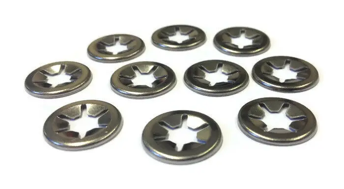Starlock Washers - Durable Stainless Steel Retaining Clips