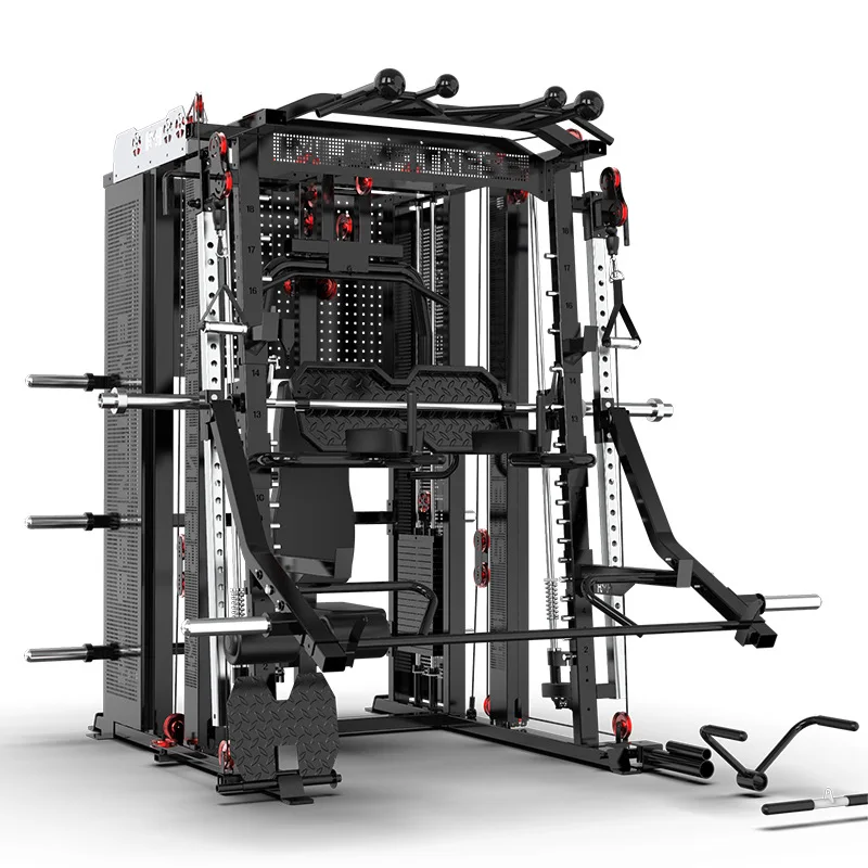 All-in-one Smith Cage System - Versatile Exercise Equipment