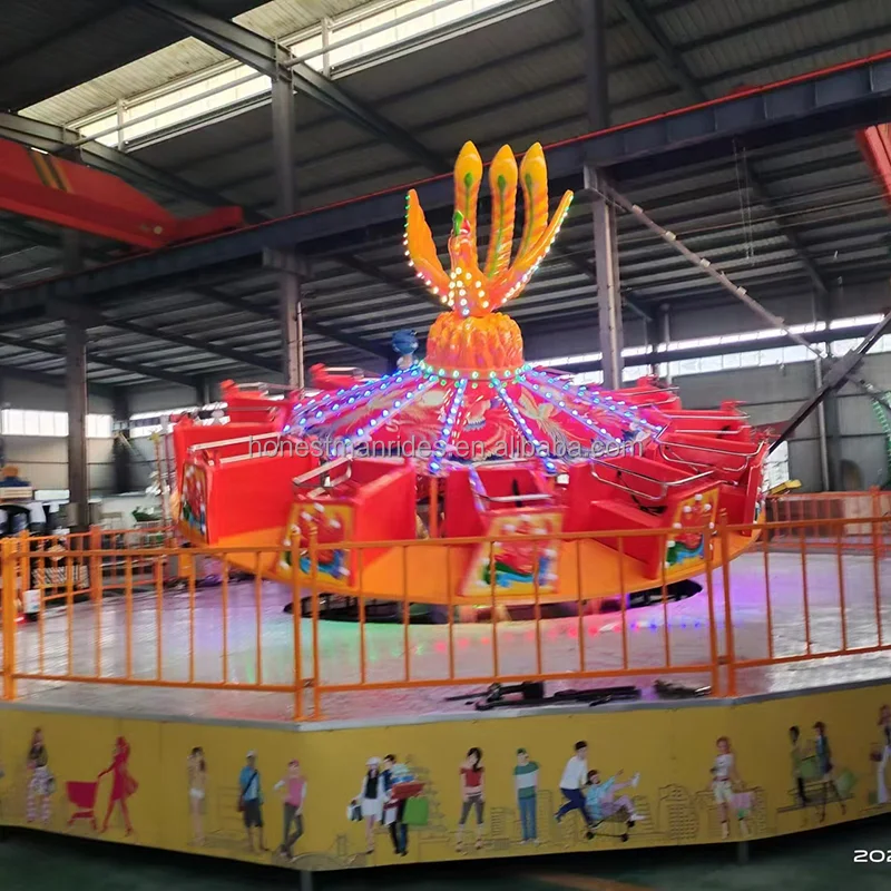 24 Seats Thrill Funfair Fire Phoenix Rides Carnival Amusement Park ...