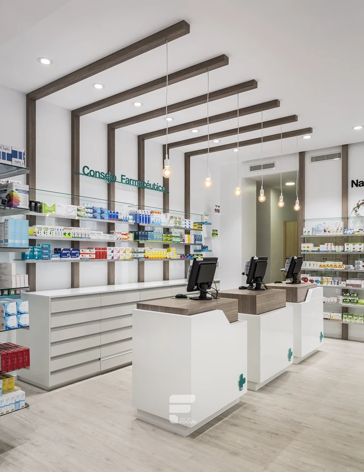 Medical Shop Interior Design - Professional Display Cabinets